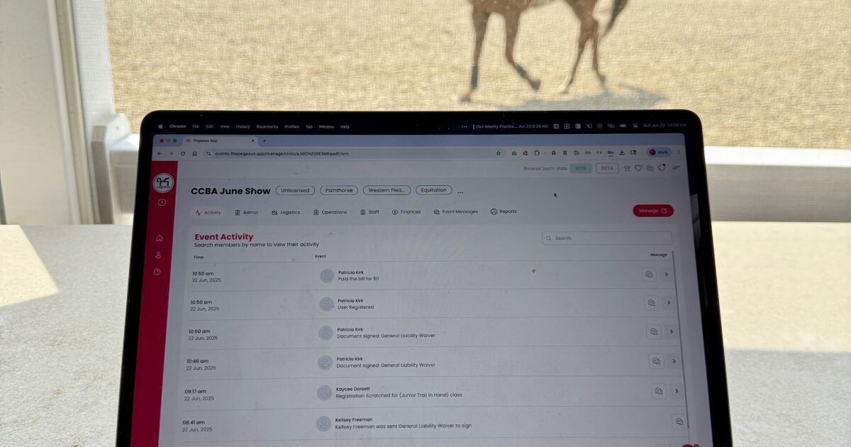 Best Horse Show Management System for Organizers | Pegasus